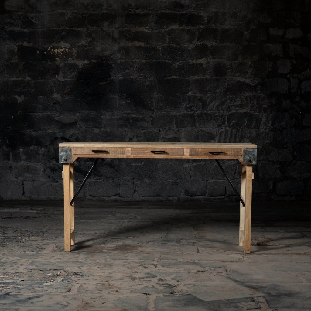 Haven Hinge Curve Console – Reclaimed Wood The Vintage Realm